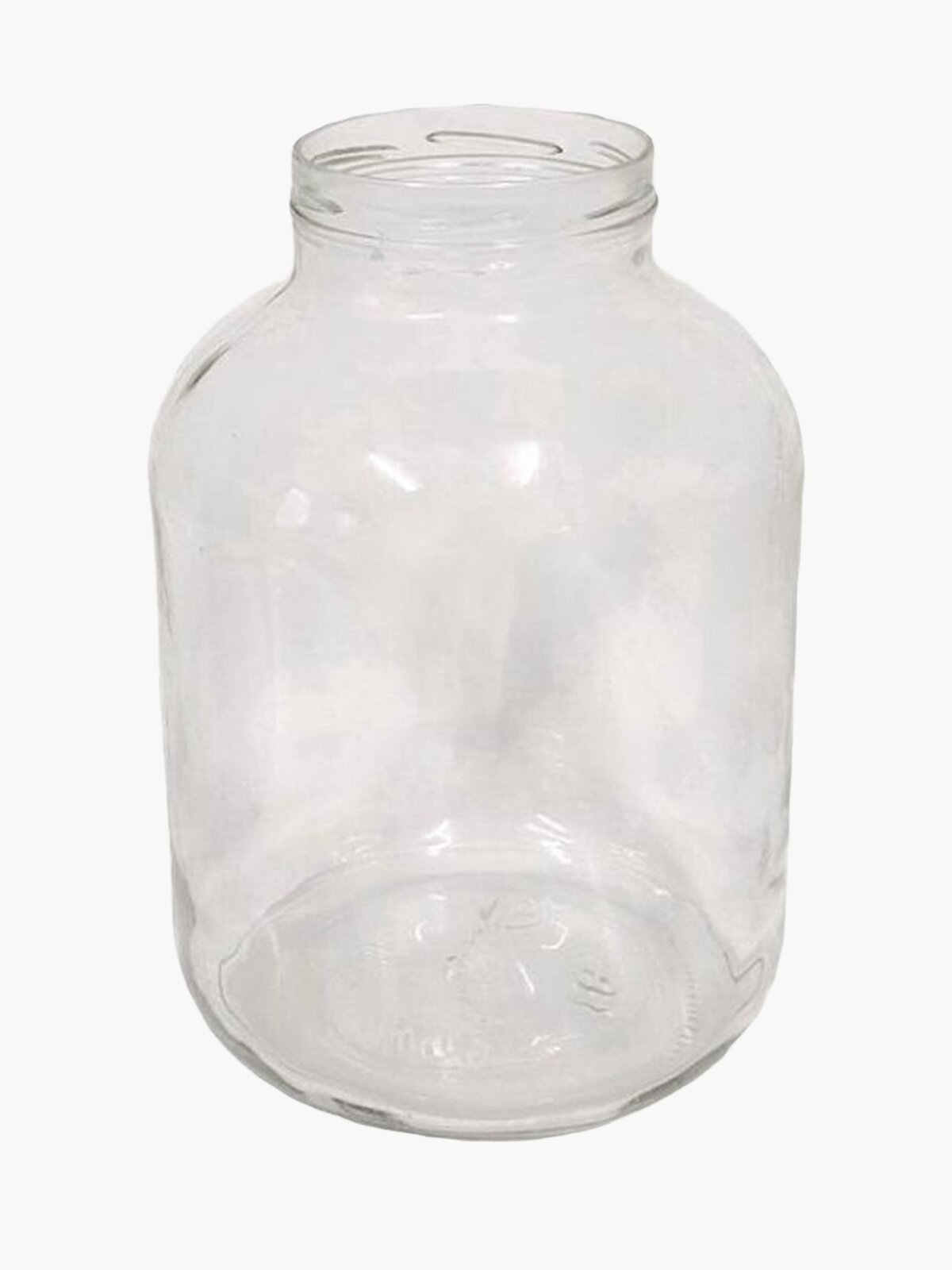 Банка стеклянная для консервирования / самогона / вина /меда, винтовая, 5л, твист-офф, d-100 мм (ТО-100), 1 шт. (с жестяной крышкой)