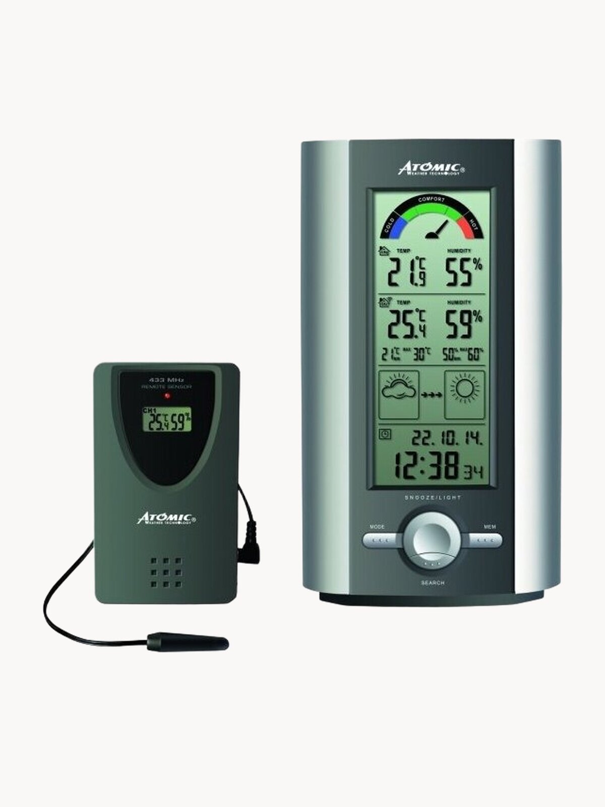 Электронная цифровая метеостанция Atomic W739005-S