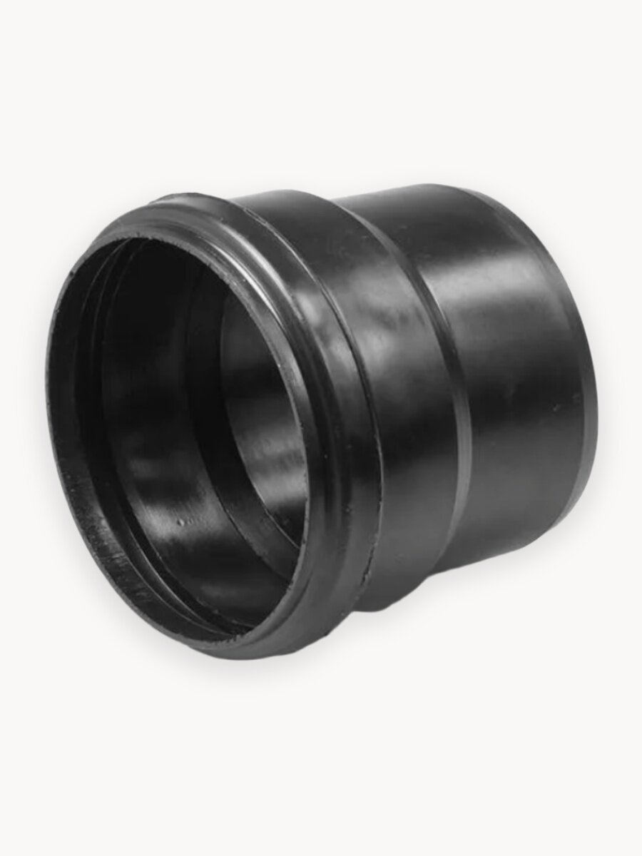 Переход канализационный эксцентрический с пластика на черную канализацию 50-48мм 309605