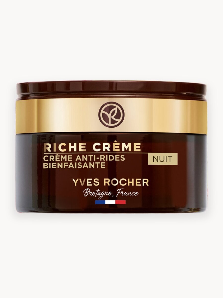 Крем для лица Yves Rocher "Ночной", от морщин, восстанавливающий, 50 мл