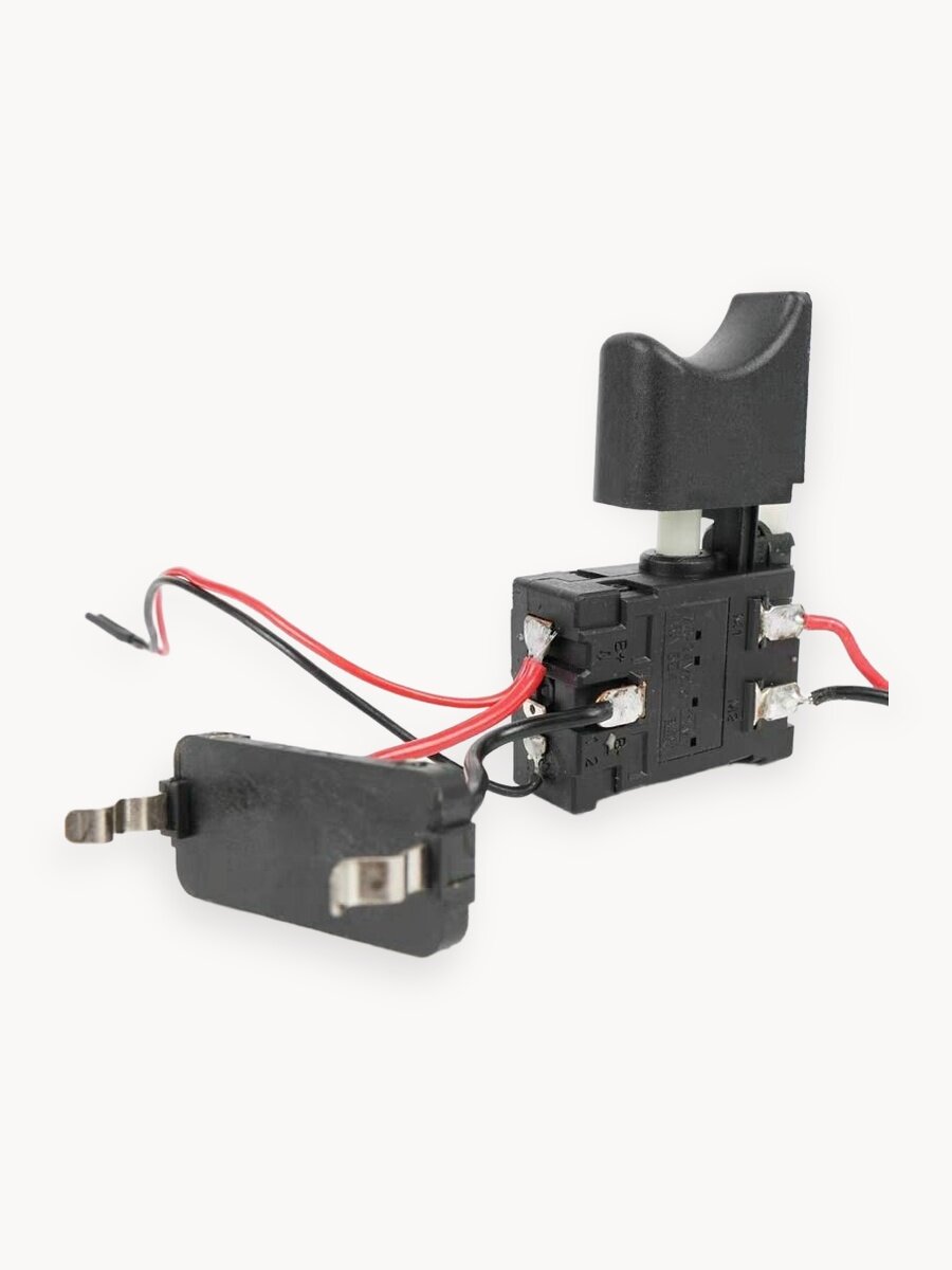 Выключатель - Кнопка для шуруповерта, дрели, лобзика, болгарки, УШМ, рубанка, перфоратора ЗУБР 181КН Интерскол DEKO FinPower Калибр P.I.T Зенит METABO MAKITA Вихрь Ермак OAZIZ BOSCH LongYun