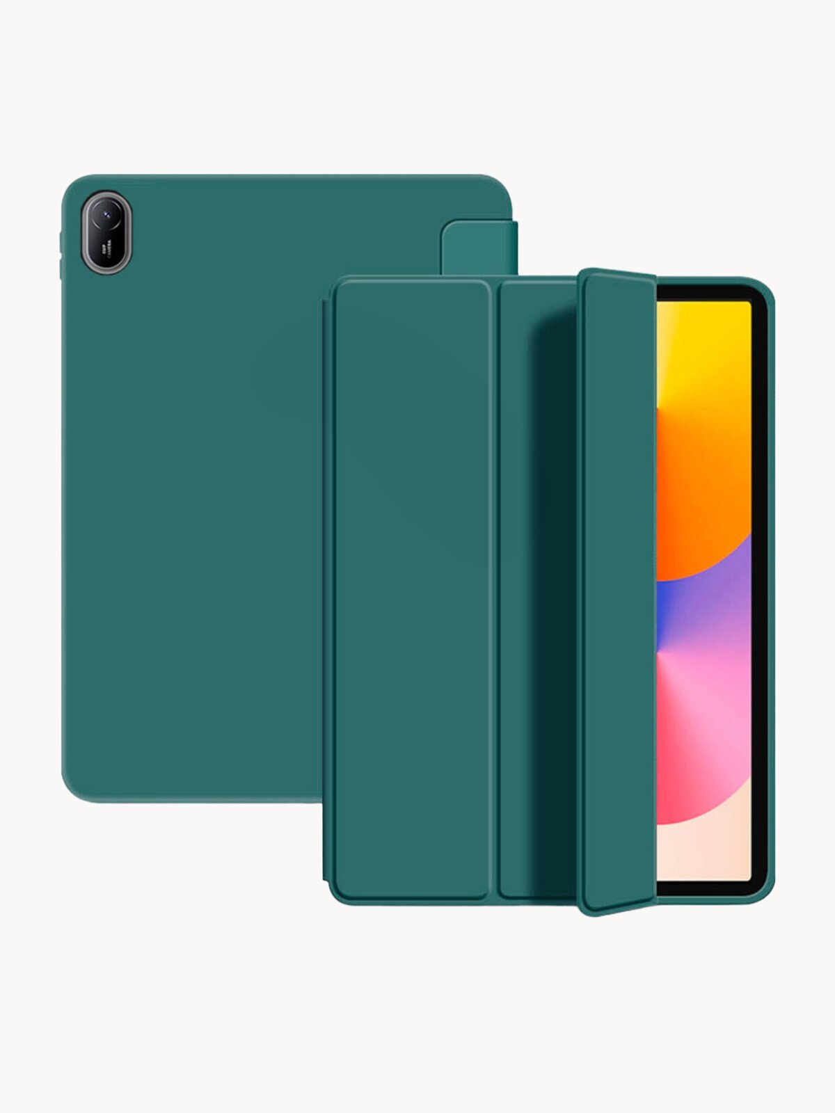 Чехол для планшета Huawei Matepad SE 11 (2024, AGS6-W09/L09) 11 дюймов, из мягкого силикона, темно-зеленый