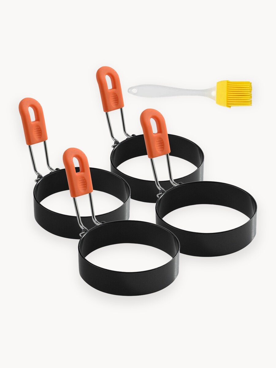 Форма для яичницы 4 шт, сырников, оладей, котлет, панкейков, пряников