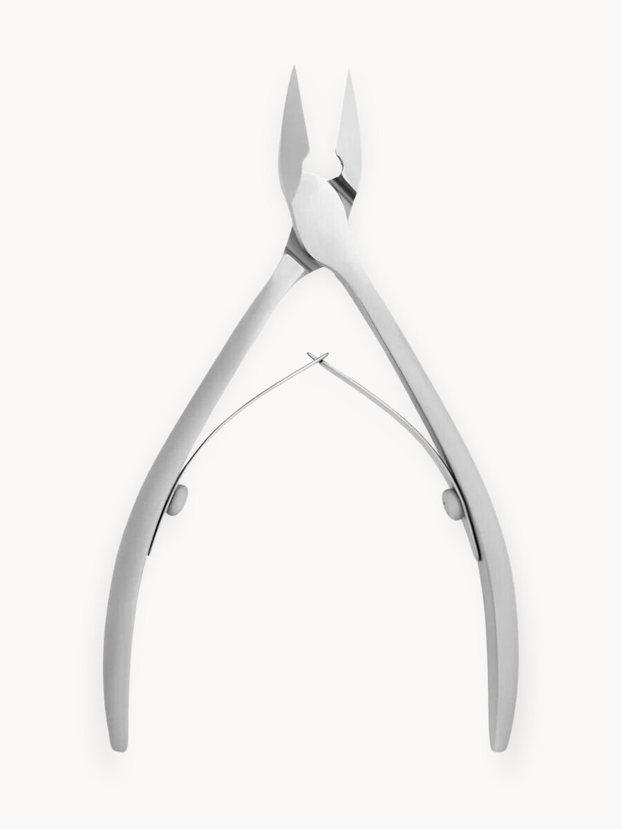 Кусачки для ногтей педикюрные цвет хром лезвие 15 мм ручная заточка