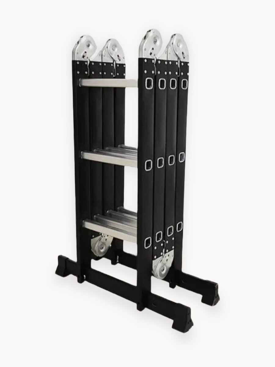 Лестница-трансформер TALMET Proff TMS-503, приставная/двухсторонняя, 4 секции, 12 ступеней