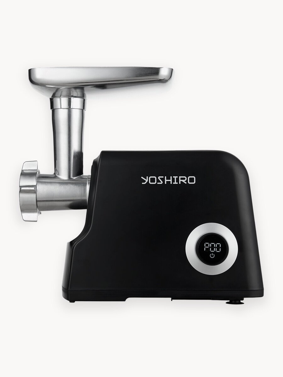 Мясорубка электрическая YOSHIRO YMG-P2210, пластик, мощность 2200Вт, система реверс, 6.5 кг