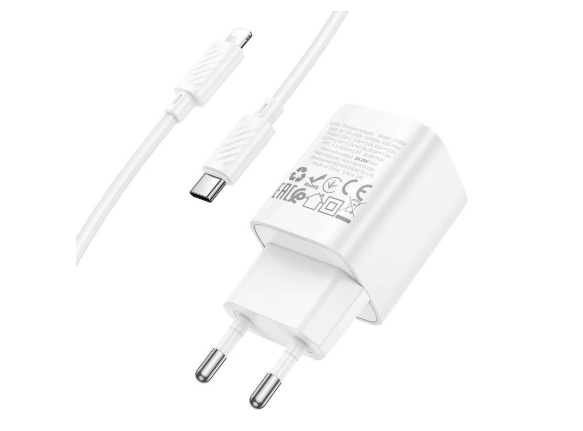 Зарядное устройство HOCO C148Aai 1Type-C PD 30W , White (белый) (6942007630313)