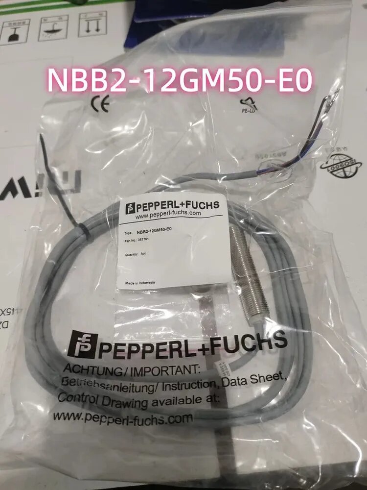 Датчик приближения PEPPERL+FUCHS NBB2-12GM50-E0 заподлицо/M12/NPN трехпроводной нормально разомкнутый/расстояние срабатывания 2 мм