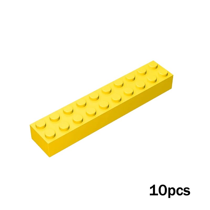Желтые строительные блоки 2x10, 10 шт. (3006-Yellow)