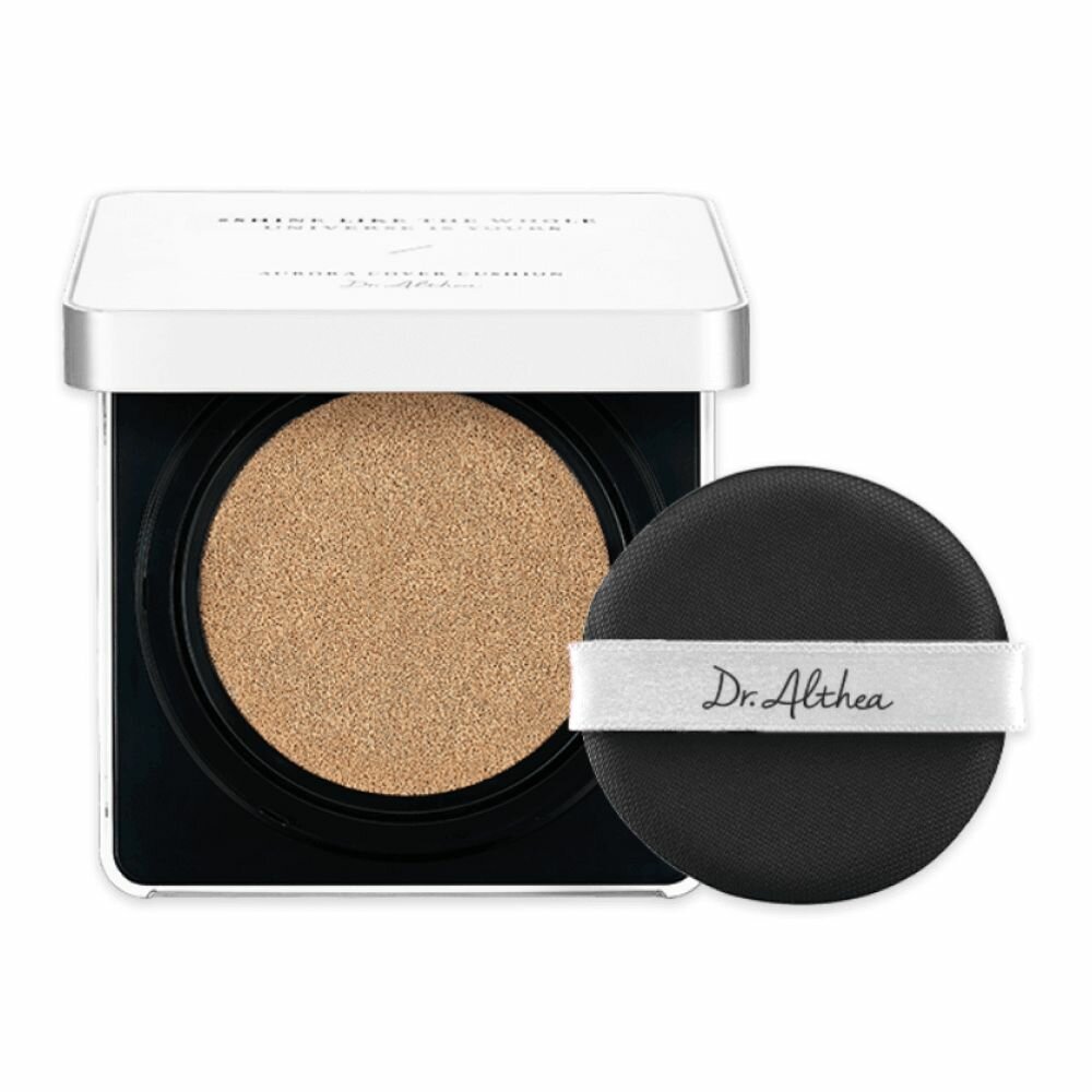 Dr. Althea Белый тональный кушон Aurora Cover Cushion SPF 50+PA +++, тон 23
