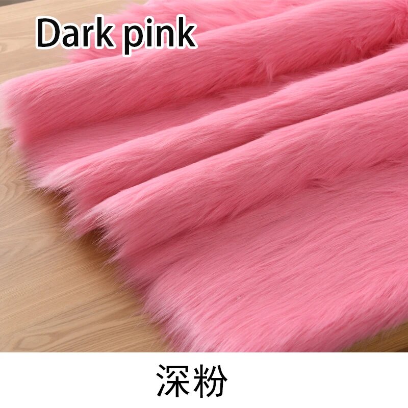 Искусственный мех розовый jlby038, 5 см, 180 см
