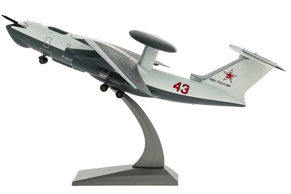 Модель коллекционная PAUDI Ильюшин -76 А-50 "оплот" ввс россии (на шасси и на подставке)