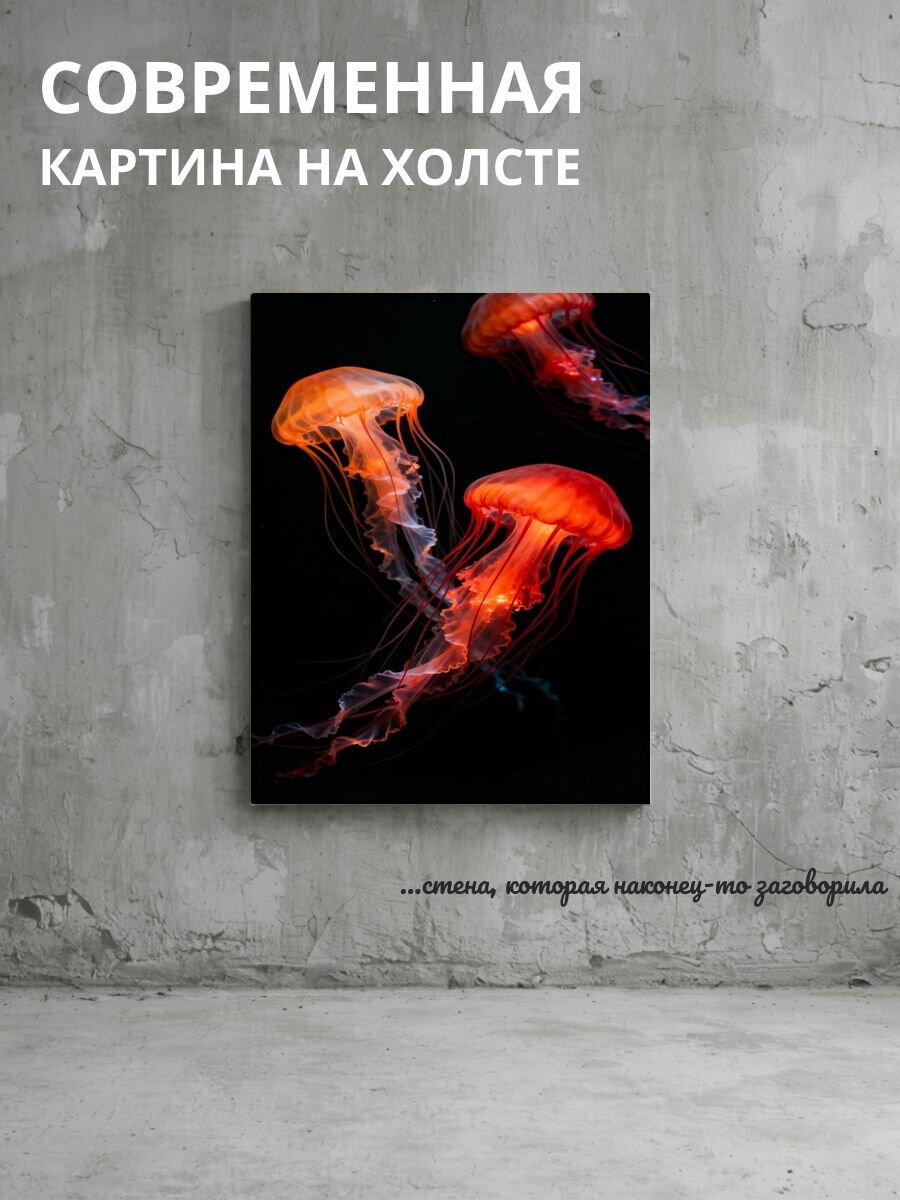 Картина на холсте Горизонтальная абстракция 20x30 см