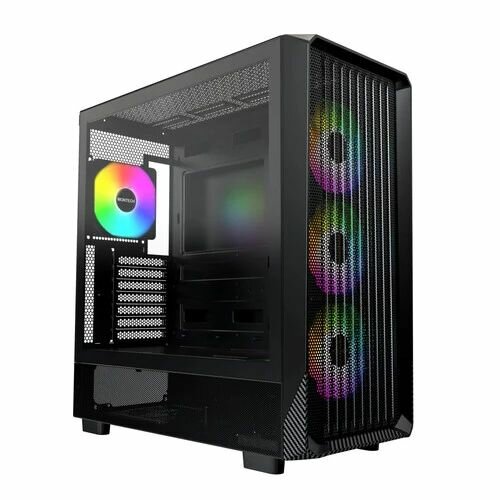 Компьютерный корпус MONTECH X5 (X5 (B)) черный - Midi Tower, E-ATX, USB 2.0 Type-A, USB 3.2 Gen 1 Type-A, USB 2.0 Type-C