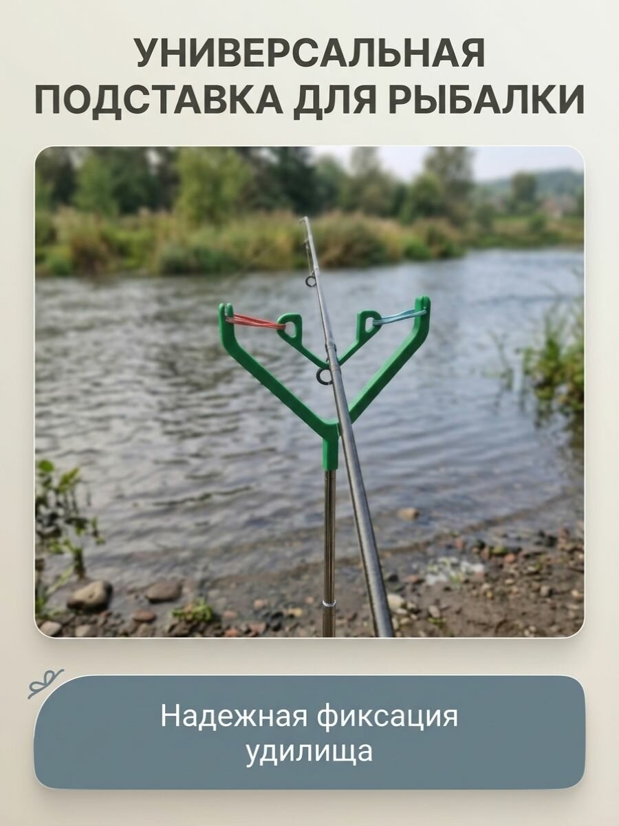 Подставка под удочку с резиночками