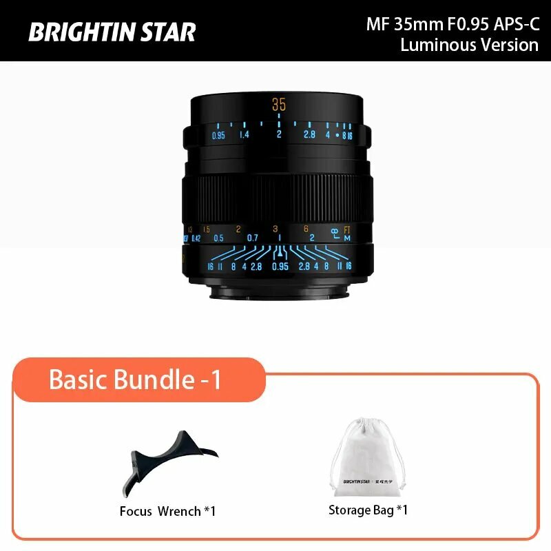 Объектив Brightin Star 35mm F0.95 Luminous Fuji XF