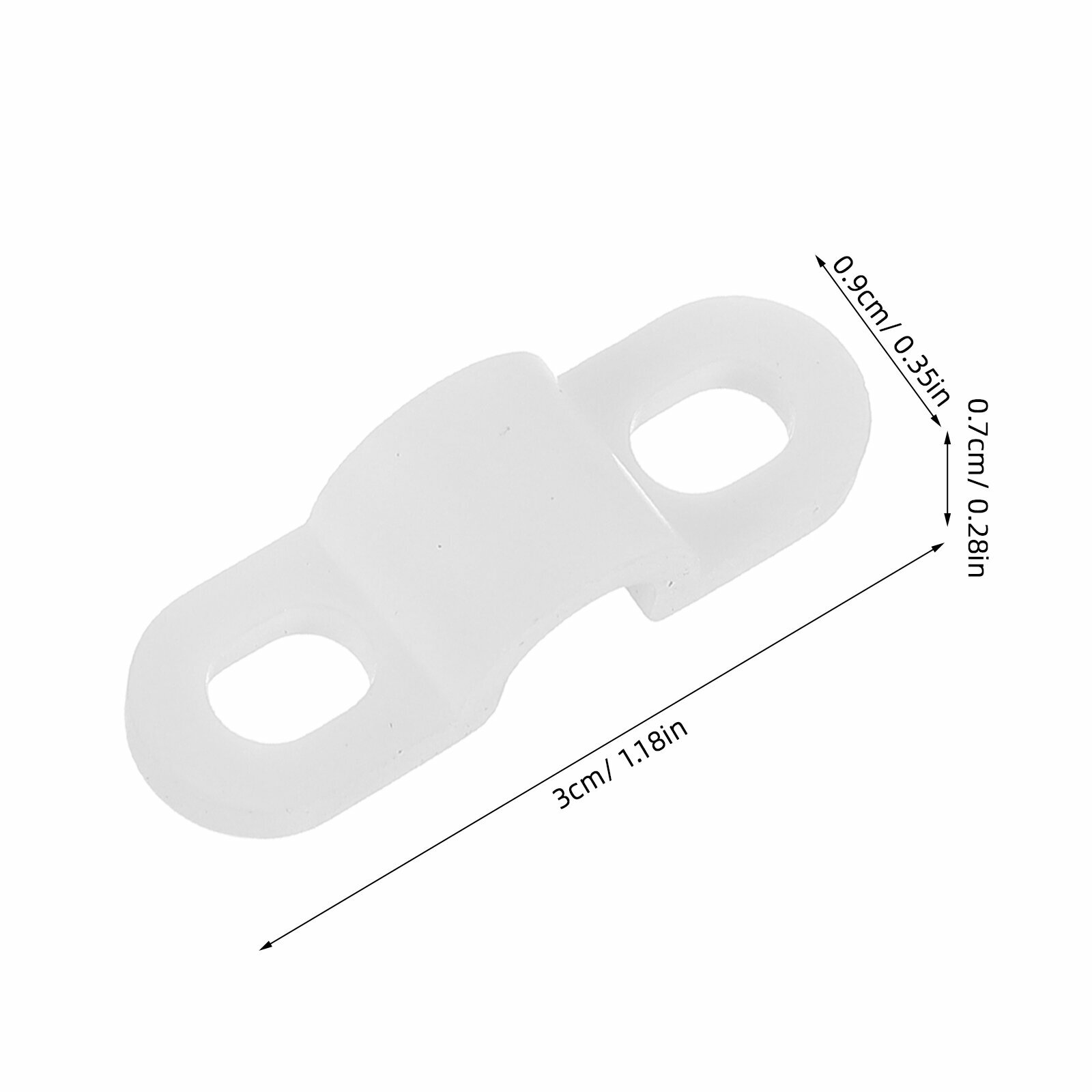Белый пластиковый зажим для кабеля, набор из 100 шт для домашнего использования