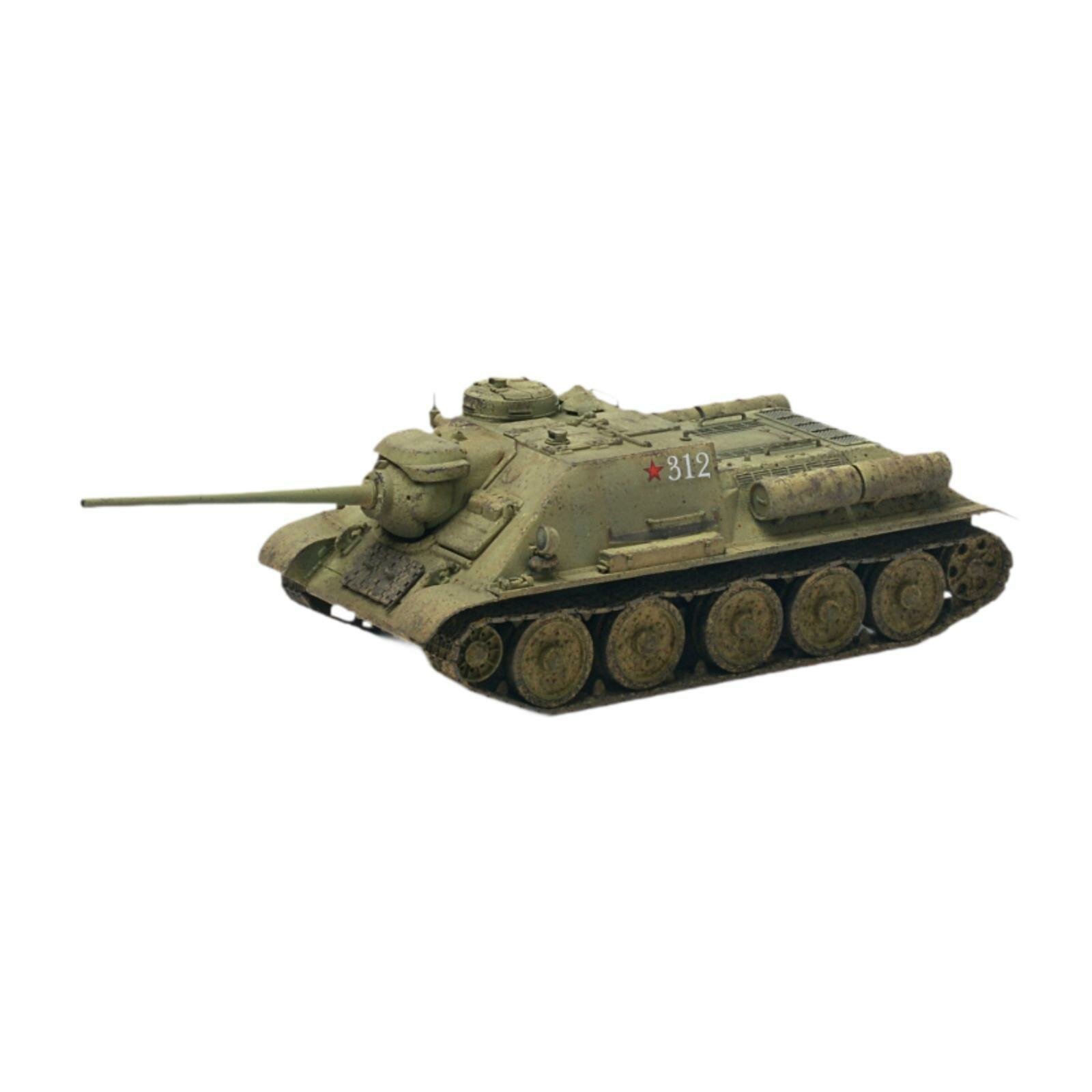 Модель российского танка СУ-85М в масштабе 1/72. Конструктор для сборки, отличный подарок на день рождения для мальчиков.
