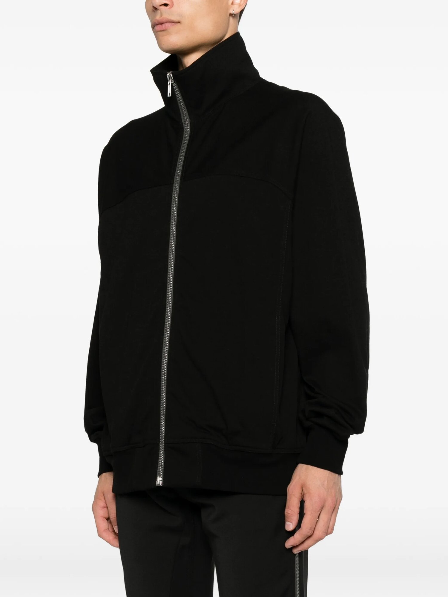 Толстовка Rick Owens Zip-up high-neck sweatshirt, размер 46 — фото 1