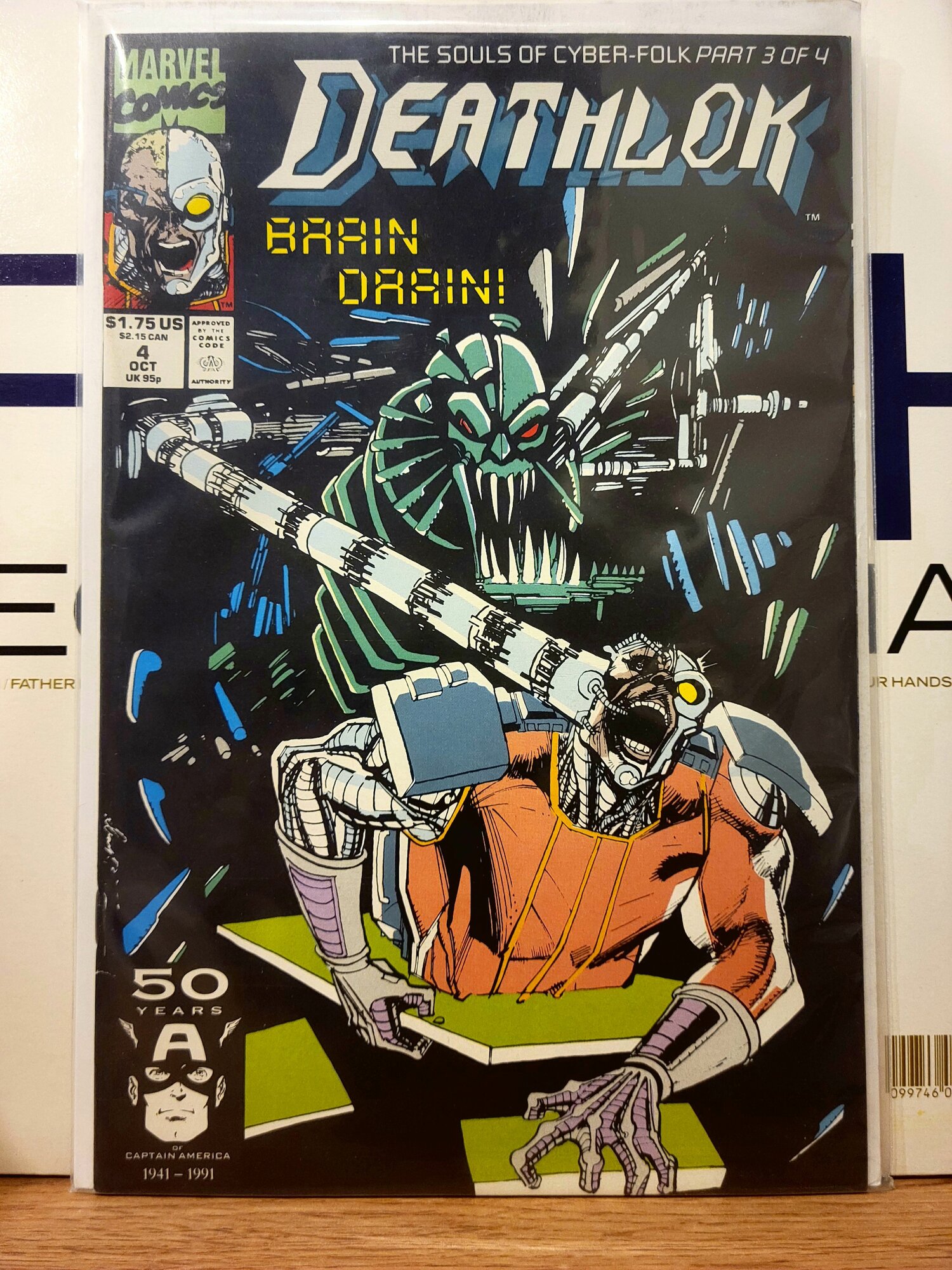 Ретро Комикс Deathlok #4. 1993 Год. Marvel. Оригинал!