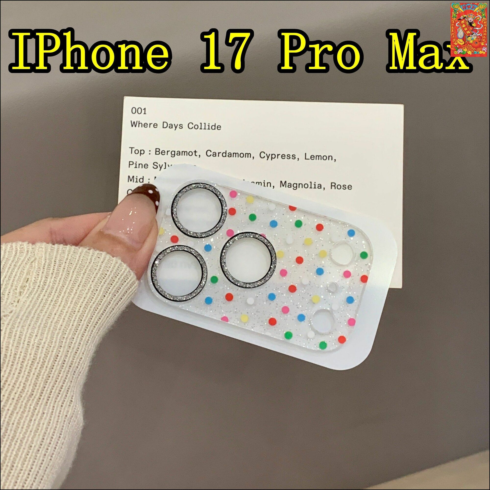 Защитная пленка для объектива Iphone 17 Pro Max Flash Diamond/Закаленная защитная пленка для объектива Iphone 17 Pro Max