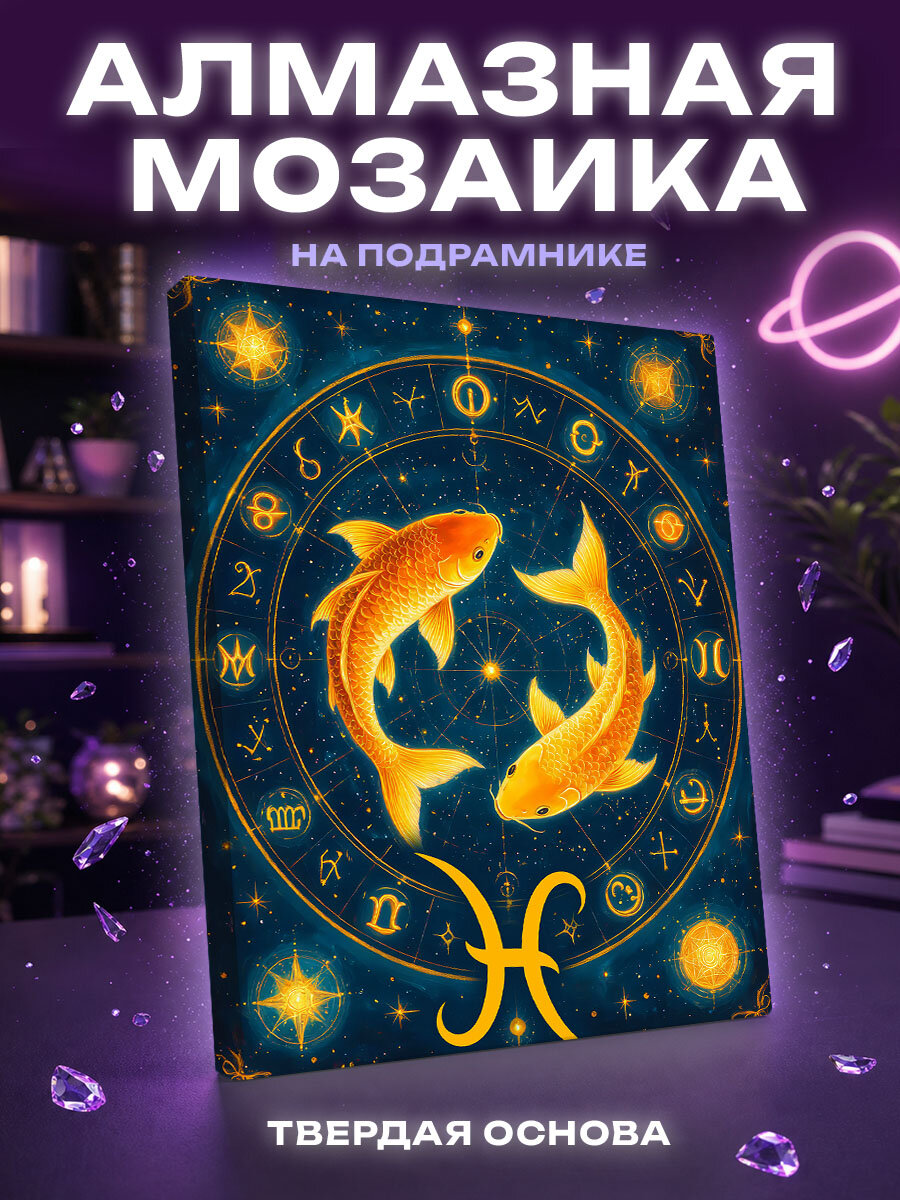 Алмазная мозаика Рыбы