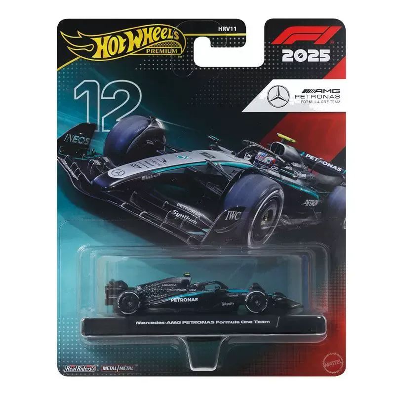 Машинка Mattel HOTWHEELS F1 TEAM 1/64 Mercedes-AMG PETRONAS Formula One Team HRV11