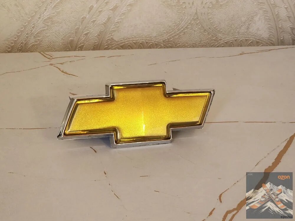 Эмблема/шильдик для автомобиля Chevrolet/Шевроле задняя золототая 15.5CM