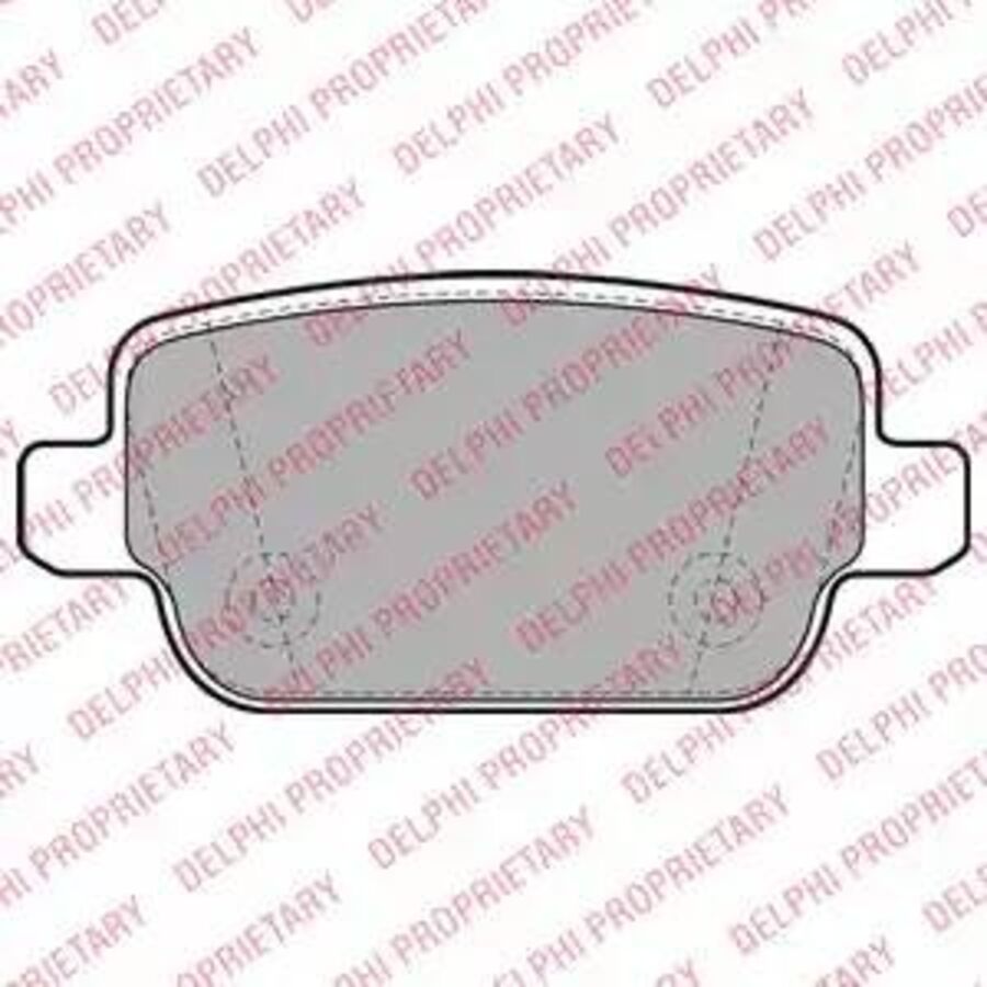 Колодки Зад. ford Mondeo/ S-Max 1.8-2.5 2006 > (DELPHI LP1969)