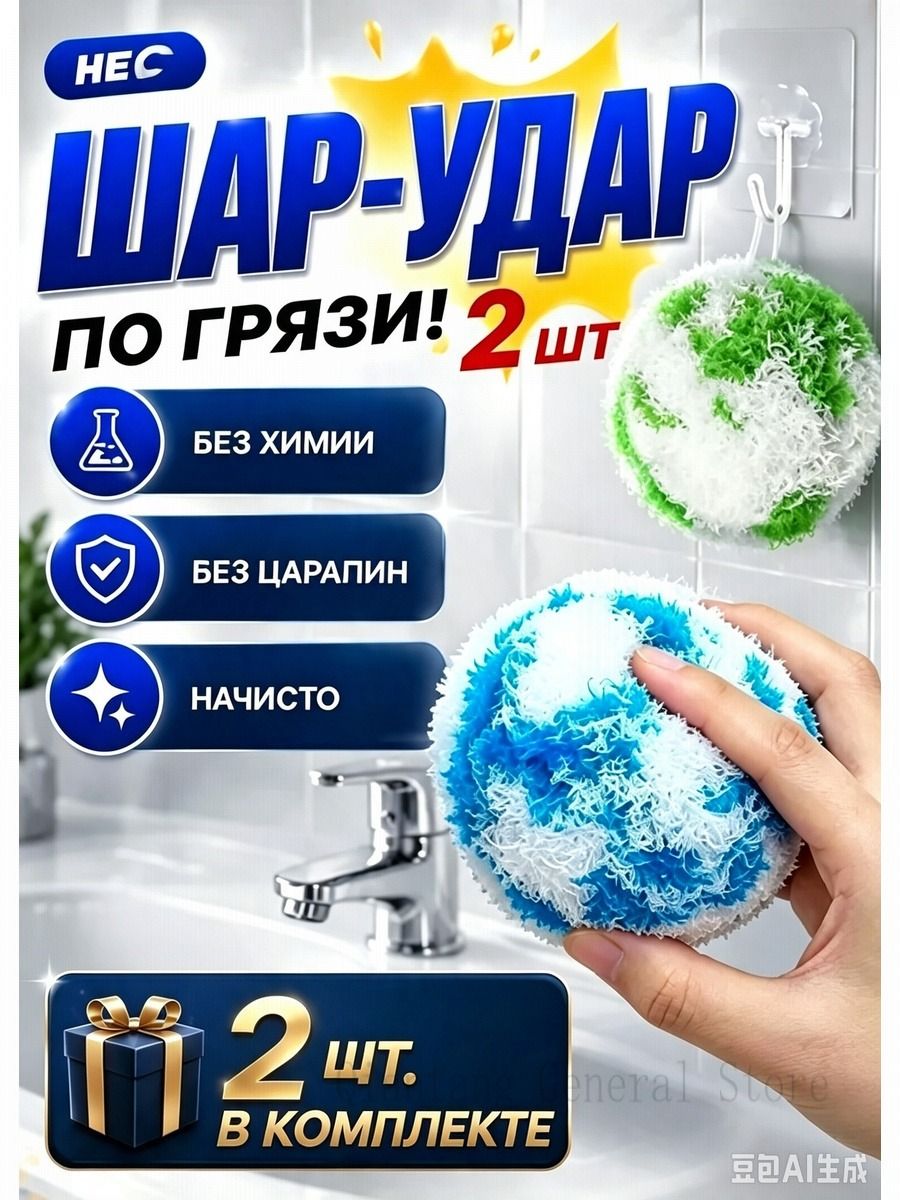 Щетка для уборки, 2 шт