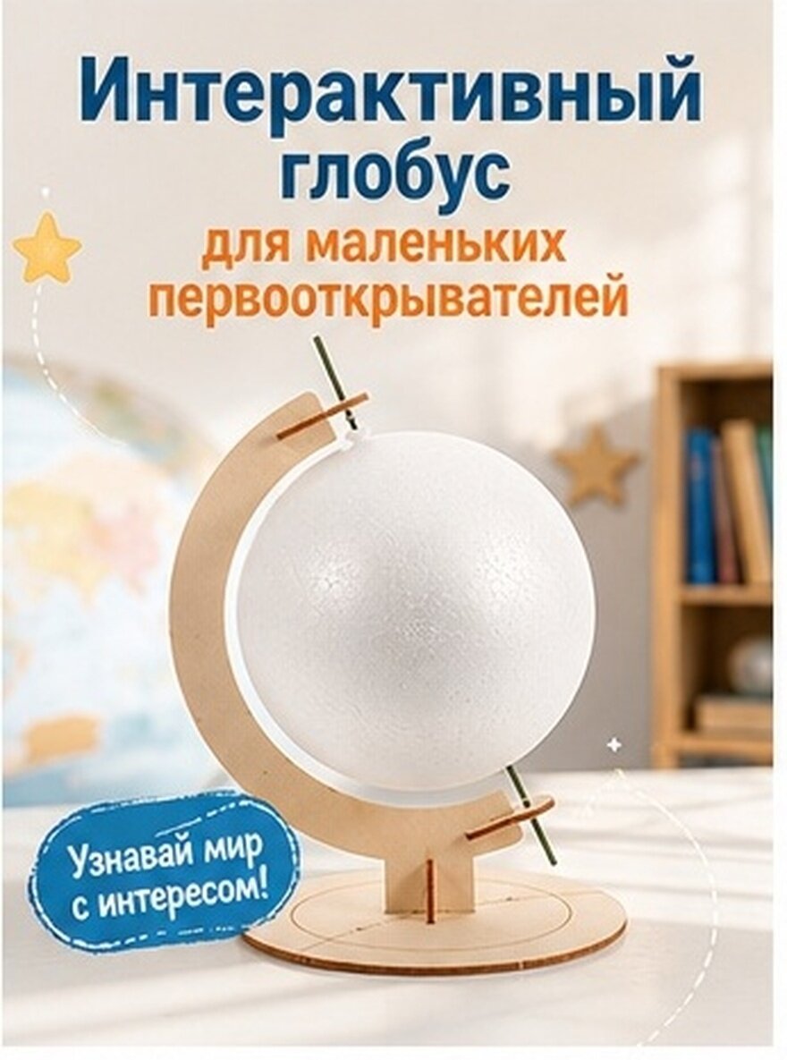 Самодельный глобус земли Учебное пособие с географической картой Игрушка для развития 19.00X13.00X13.00CM