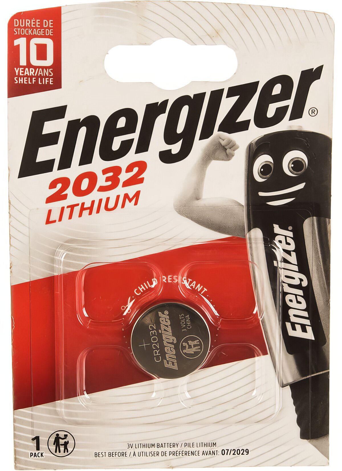 Батарейка Energizer Lithium CR2032 1 шт/бл E301021301