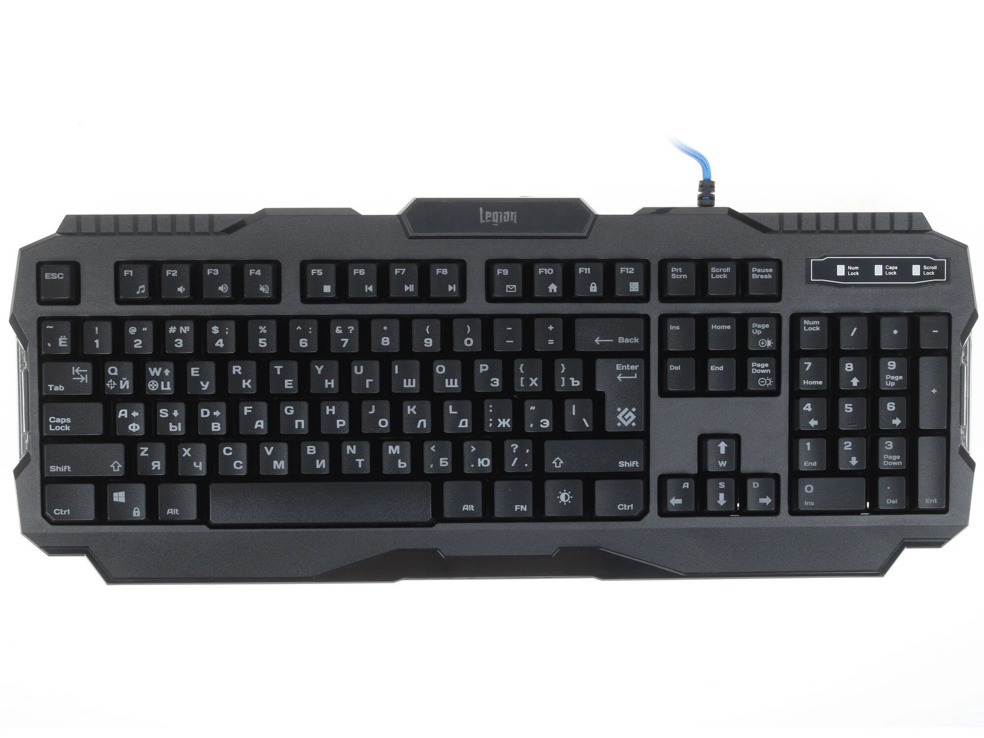Клавиатура DEFENDER USB LEGION GK-010DL RU 45010