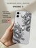 Чехол на Apple iPhone 11 / Айфон 11 с принтом "Два китайских дракона", прозрачны...