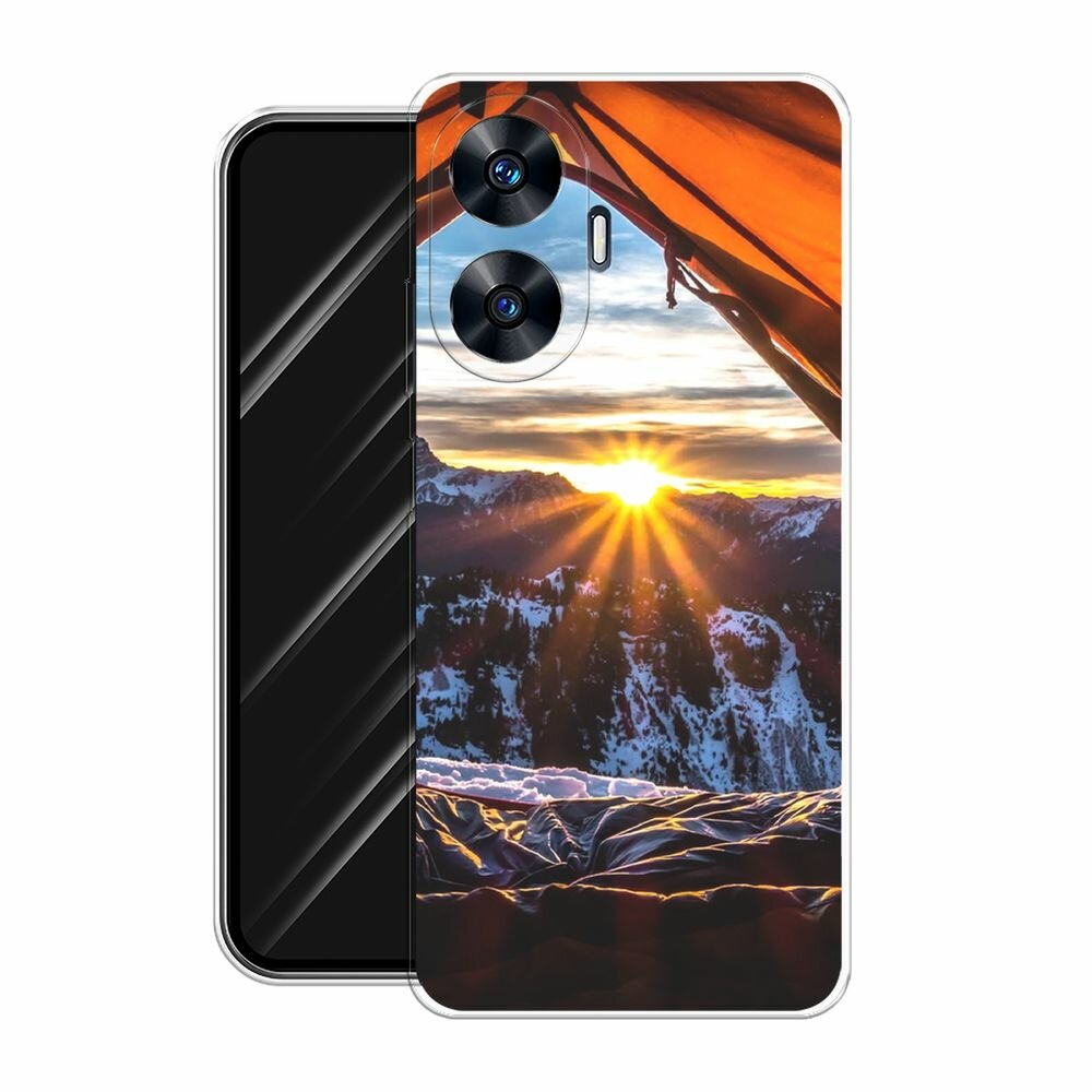 Силиконовый чехол на Realme C55 / Реалми C55 с принтом "Горы 7" — фото 1