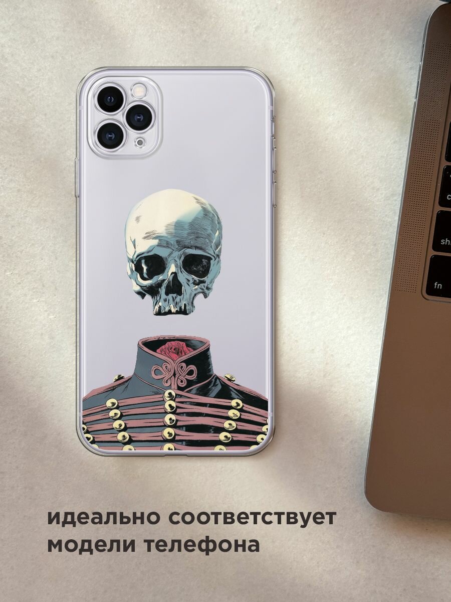 Чехол на Apple iPhone 11 Pro / Айфон 11 Про с принтом "Гусар", прозрачный — фото 1