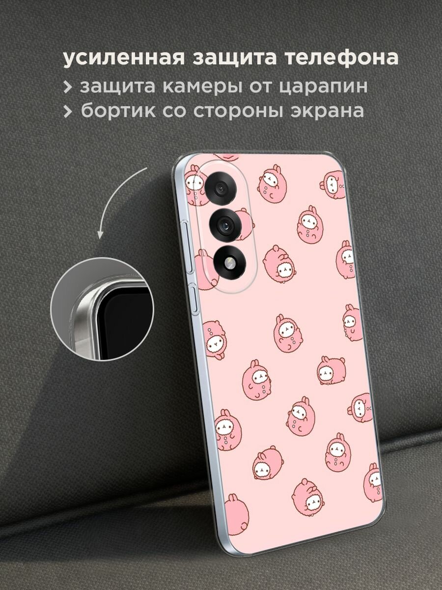 Чехол на OnePlus Nord 5 / Ван Плас Норд 5 с принтом "Зайчики в капюшонах" — фото 1