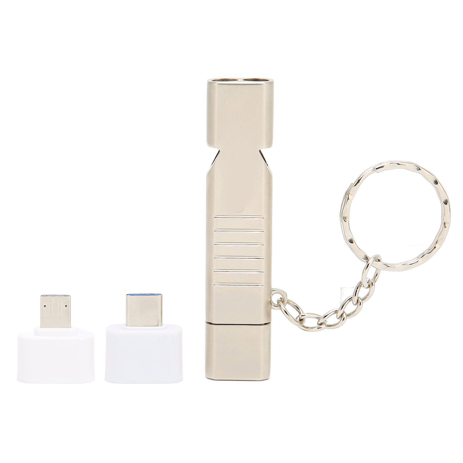 Свисток флешка usb 2 . 0 из алюминиевого сплава, водонепроницаемая, с брелоком, серебристая, 64 гб
