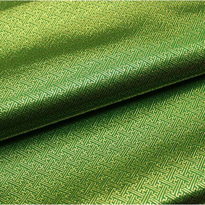 Вискозная/полиэстерная шелковая парча — 3D-обрезка AilFeek Зеленый, 300cmx75cm, 22