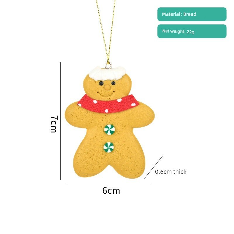 Скандинавский креативный керамический кулон в виде пряничного человечка из глины, мягкая глиняная поделка, украшение