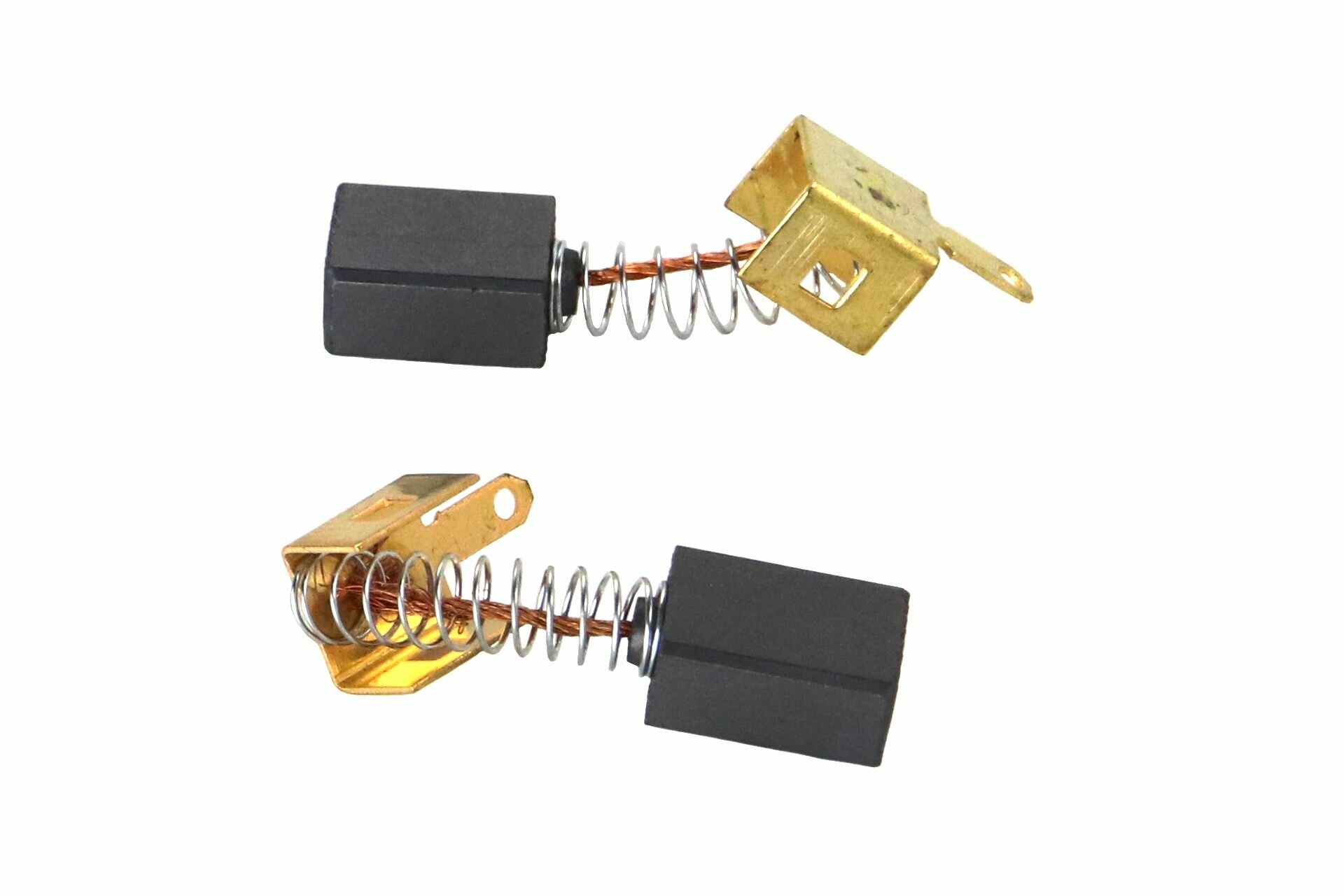 Щетки (№577) Интерскол (6*9*11) УШМ-125/1100, Пружина пятак-зацепы, металл корпус