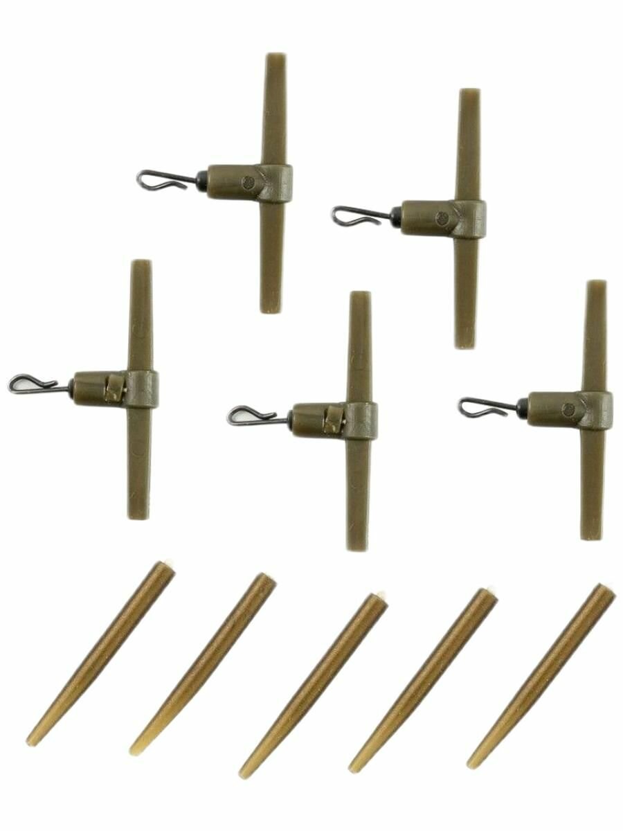 Отвод боковой для фидерной/карповой оснастки Т-образный с быстросъемом (уп./5шт.)