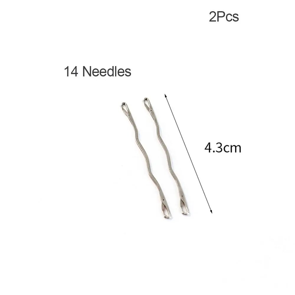 Ремонтная игла из нержавеющей стали, 14 Needle-2Pcs