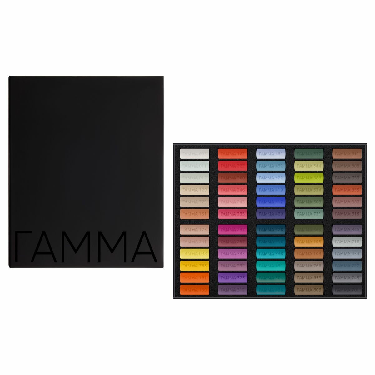 Пастель художественная сухая "Гамма", 60 цветов