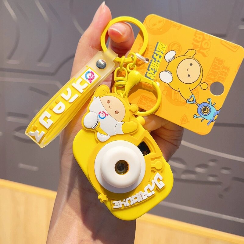 Новинка 2025 года, проекционная камера Eggman для вечеринки, модный брелок для ключей, сумка, подвеска, милый