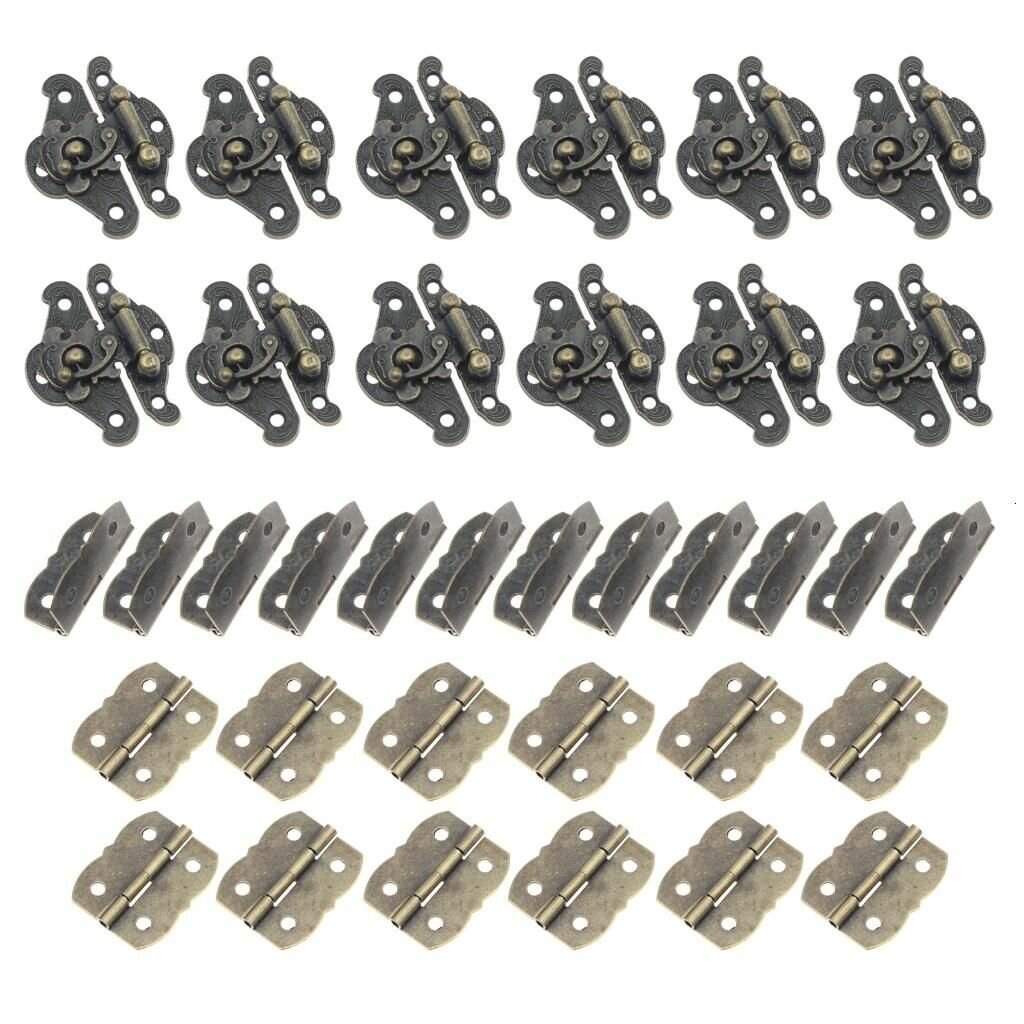 Стабильные петли с бабочками и винтажные защелки для домашней безопасности