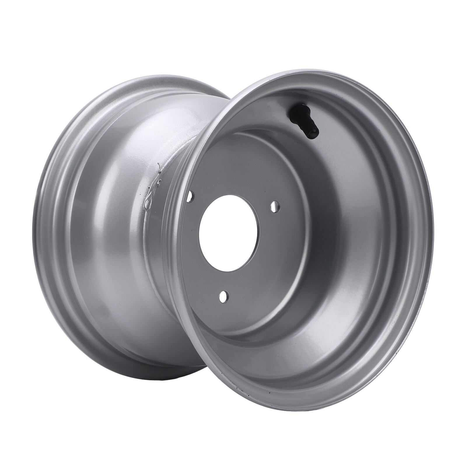 18X9.50-8 Обод колеса для квадроцикла, высокопрочный алюминиевый сплав, 8-дюймовая ступица обода колеса для картингов, гольф-каров, серебро, три отверстия (расстояние между отверстиями: 78 мм/3,07 дюйма)