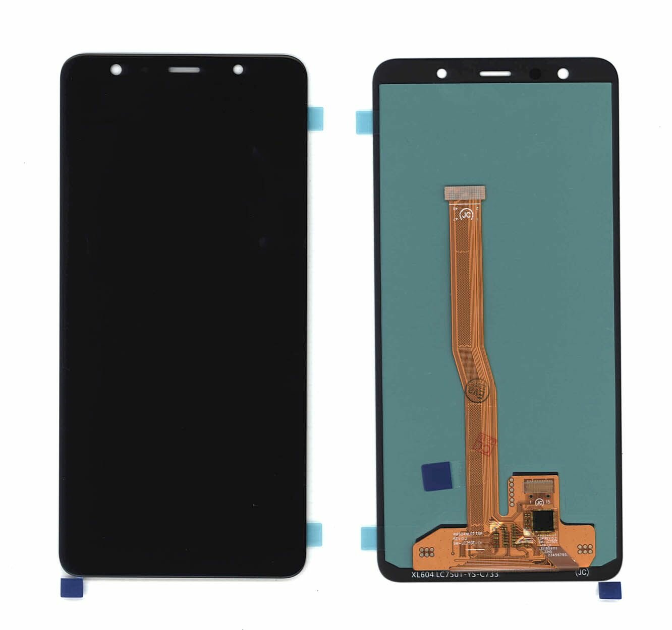 Дисплей для Samsung Galaxy A7 SM-A750F (2018) (OLED Full Size) черный