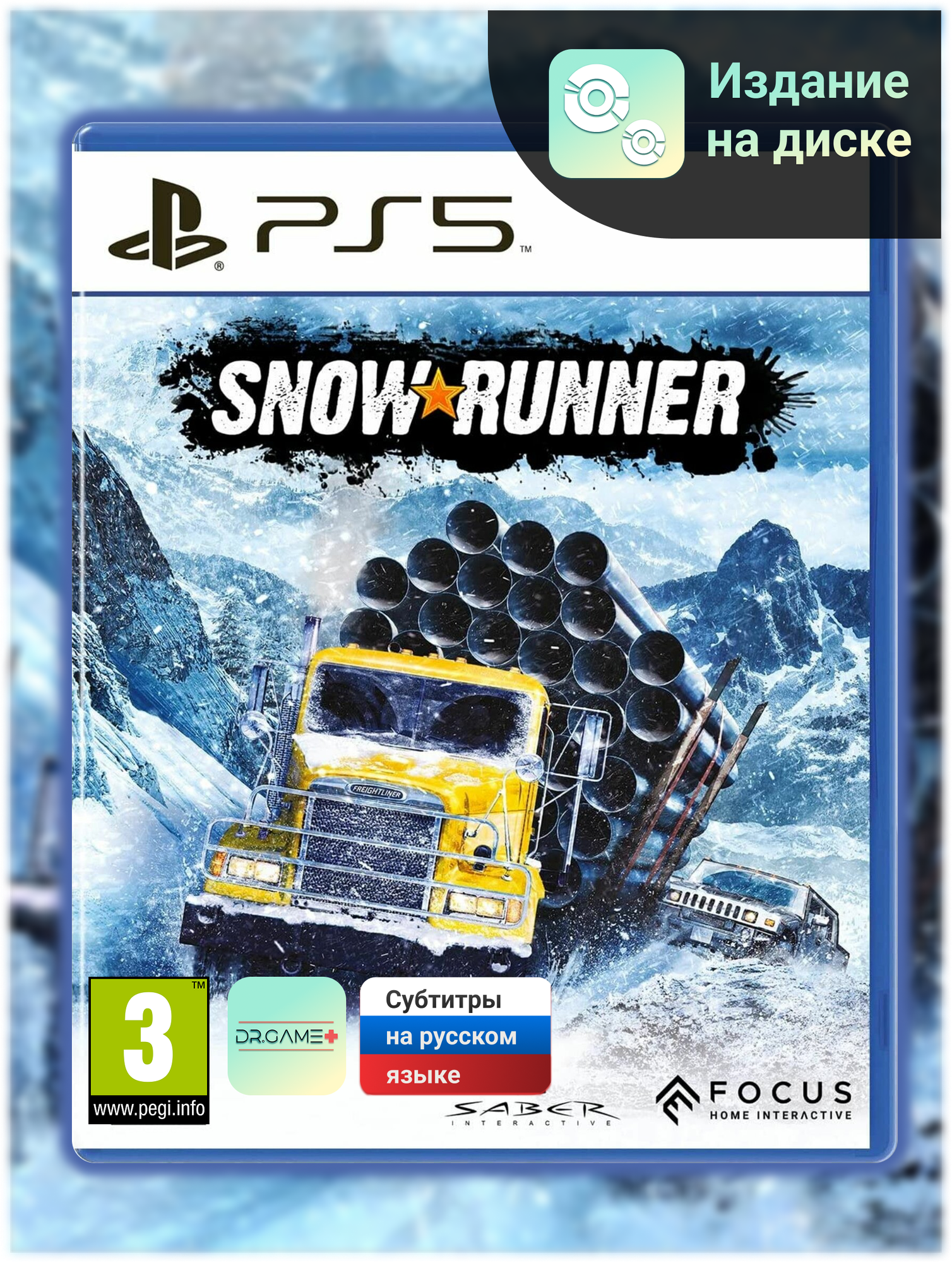 Игра SnowRunner для Playstation 5 (PS5), субтитры на русском, 3+