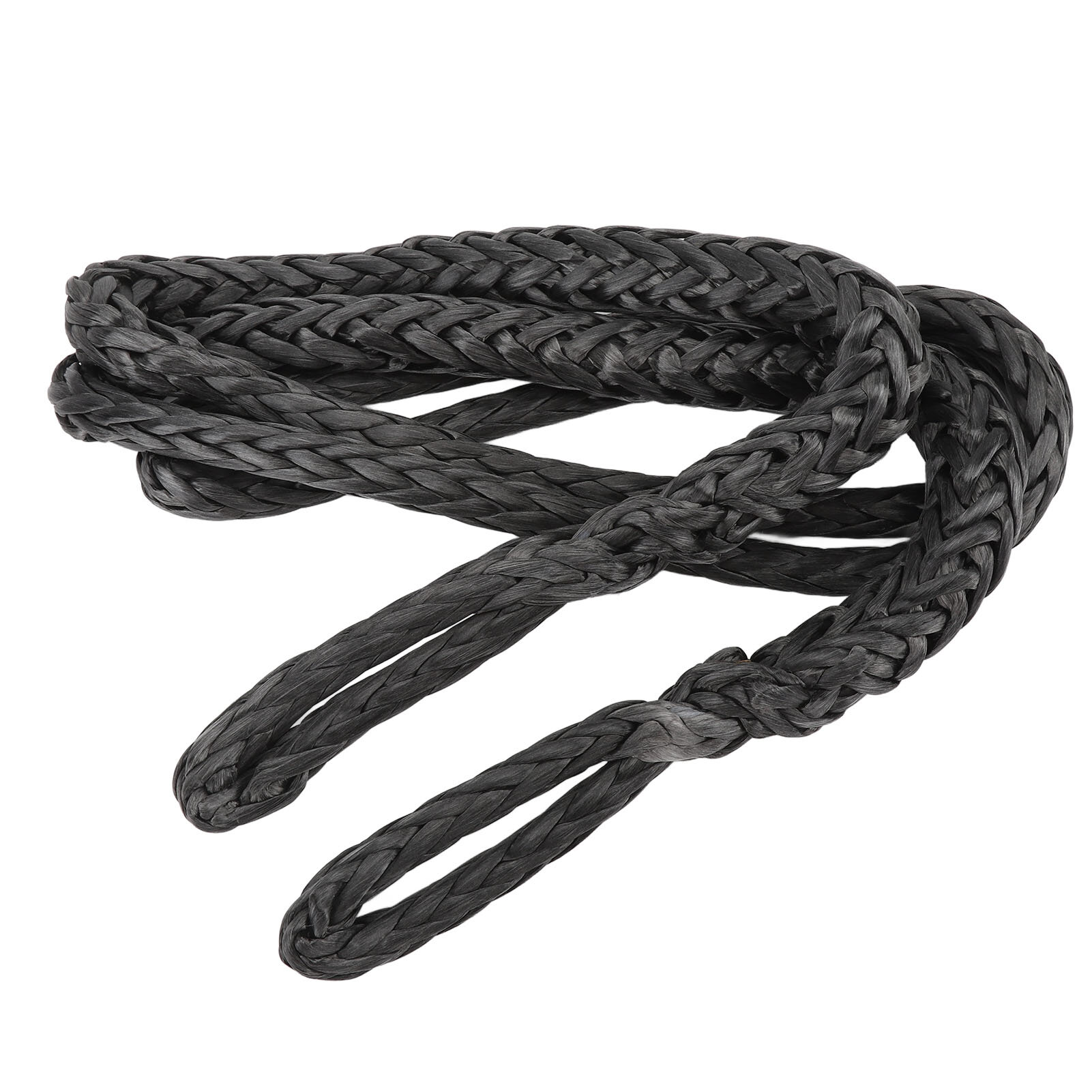 1/2in X 6.56ft Winch Rope Extension 26455lbs Breaking Strength Towing Cable Line for Off Road Vehicle ATV UTV SUV